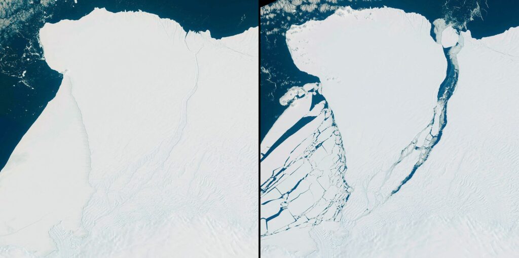 VIDEO: Iceberg the size of London breaks from Antarctica - Amsterdam ...