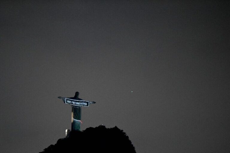 Christ the Redeemer statue in Brazil was illuminated in memory of those ...
